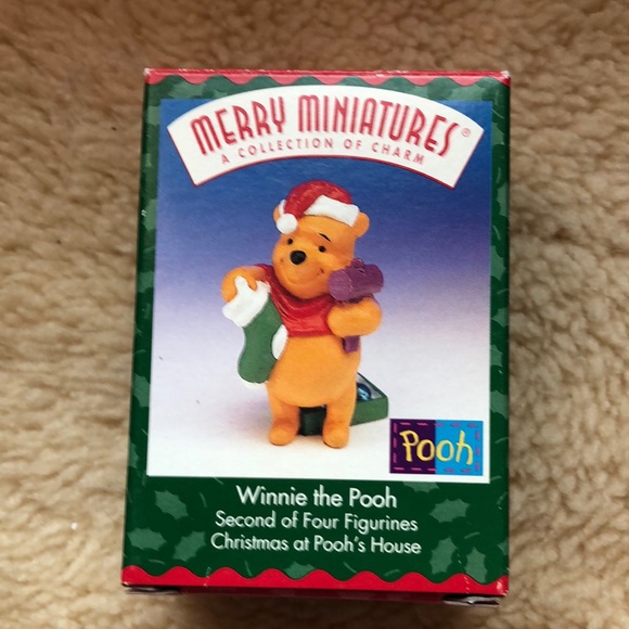 Disney | Holiday | Merry Miniatures Winnie The Pooh Figurine | Poshmark